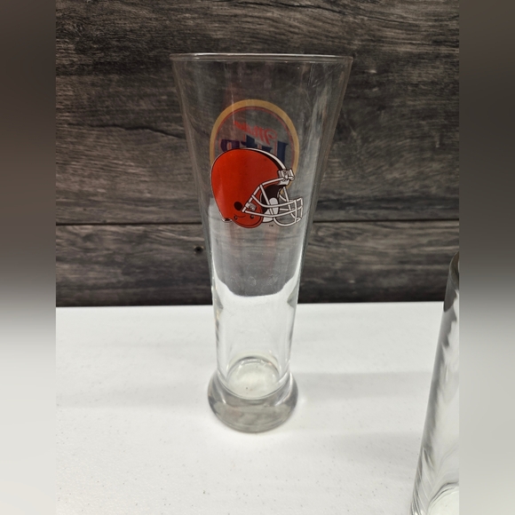 Dining | Cleveland Browns Miller Lite Nfl Tall Pilsner Beer Glass ...